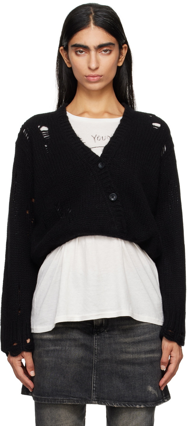 R13 Black Crossover Cardigan R13