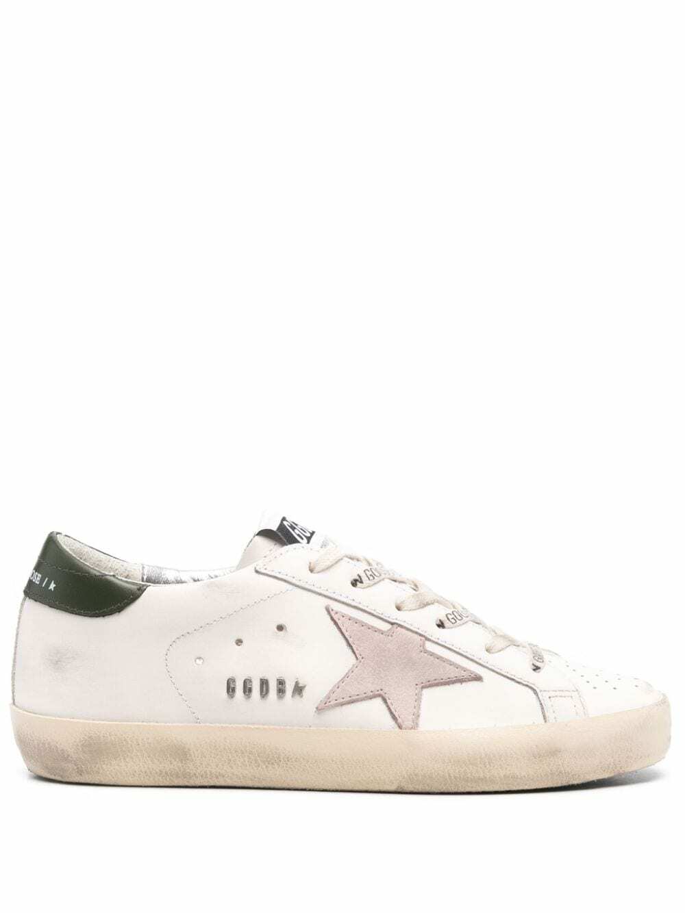 GOLDEN GOOSE - Super Star Leather Sneakers Golden Goose Deluxe Brand