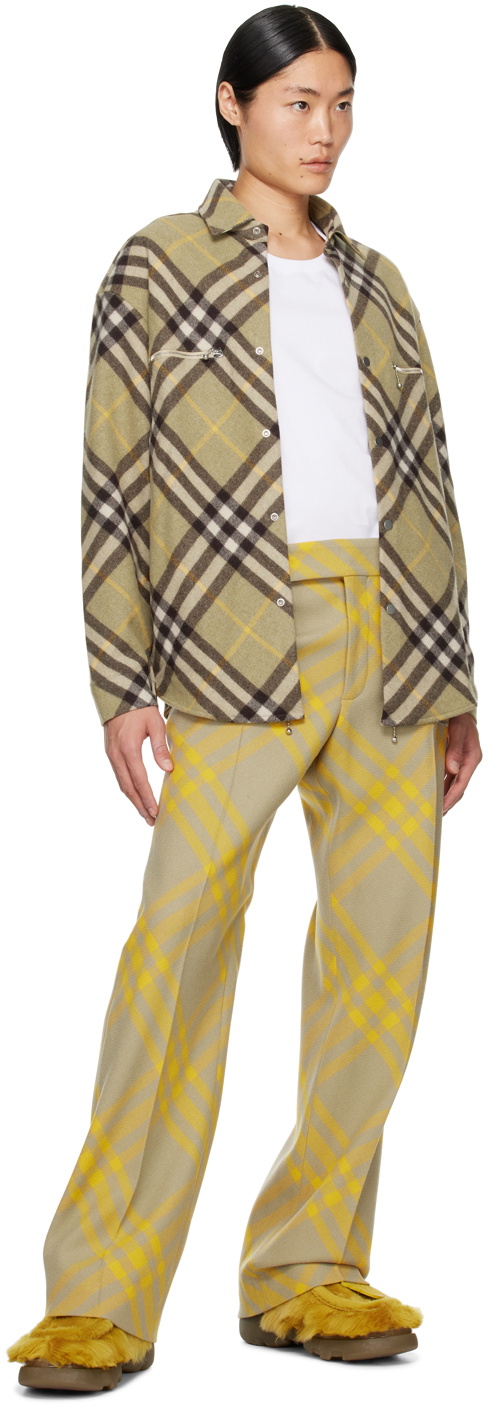 Burberry Beige Check Jacket Burberry