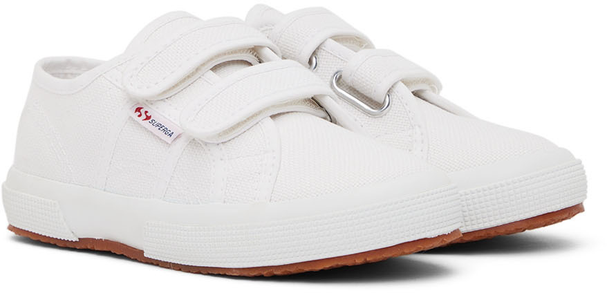 Superga Kids White Classic Velcro Sneakers Superga