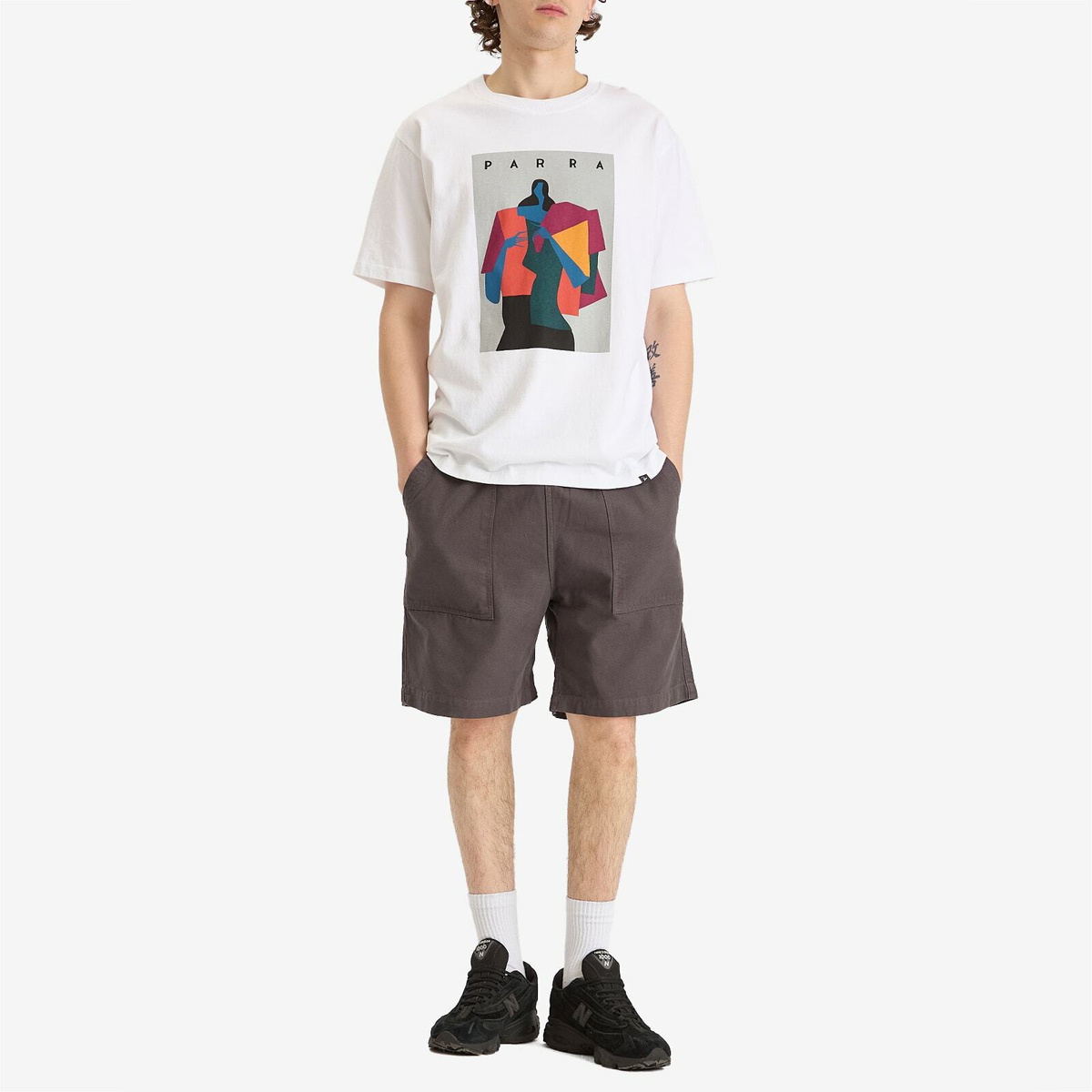 Service Works Men's Canvas Chef Short in Grey Service Works
