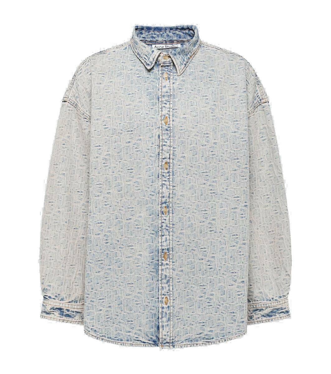Acne Studios Oversized patterned denim shirt Acne Studios