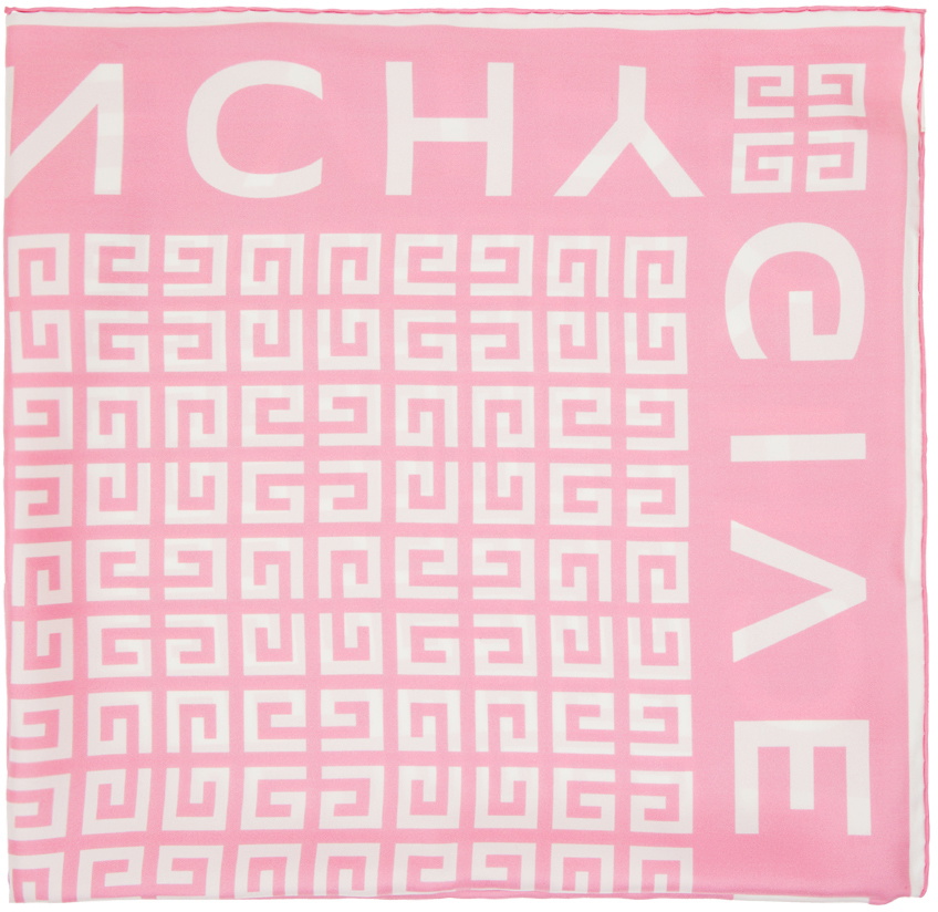 Givenchy Pink & White 4G Scarf Givenchy