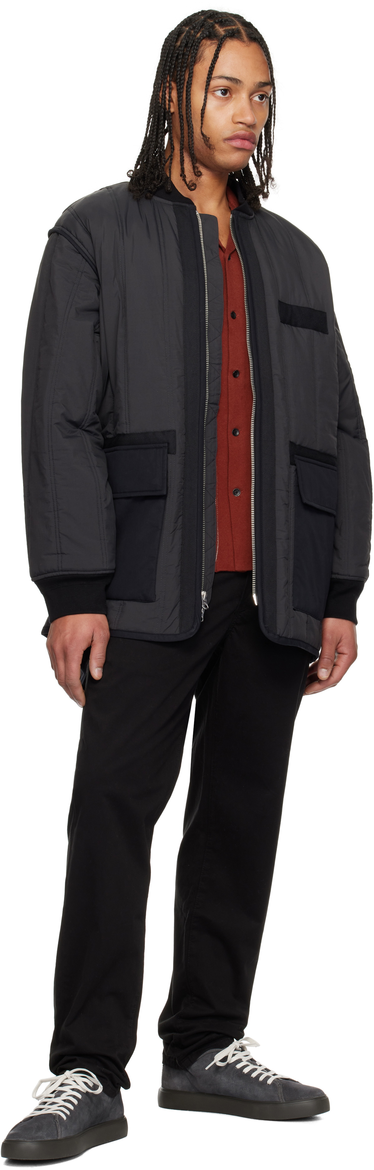 rag & bone Black Delta Liner Jacket Rag and Bone