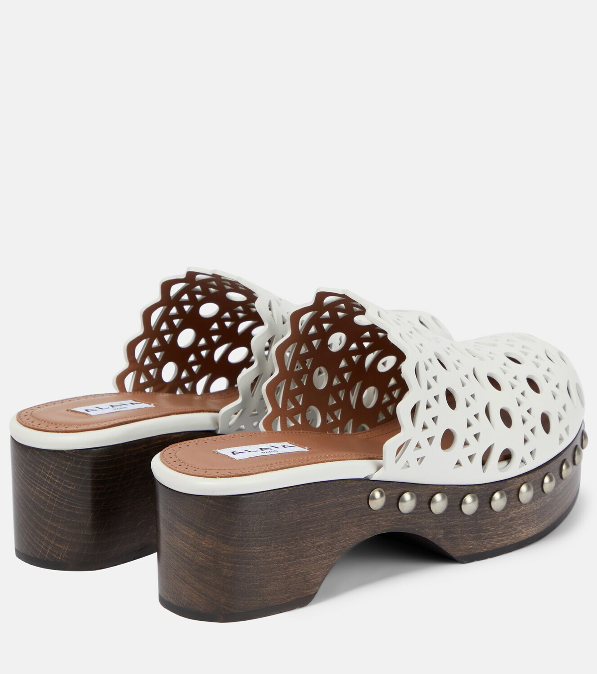 Alaïa Vienne leather clogs ALAÏA