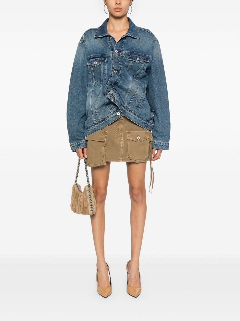 Y/Project Gathered Appliqué Denim Jacket Y/Project