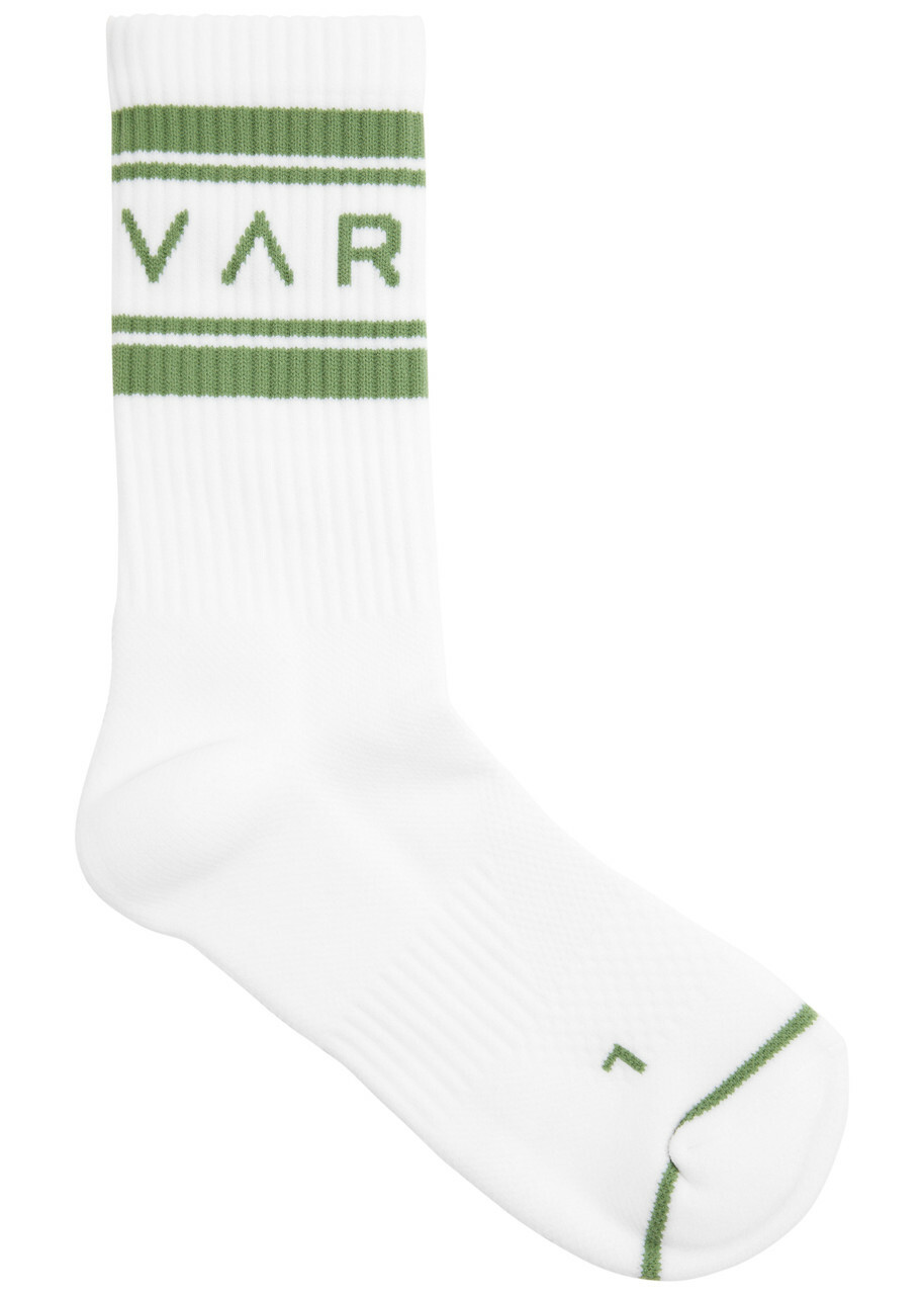 Varley Astley Logo-intarsia Jersey Socks White Varley