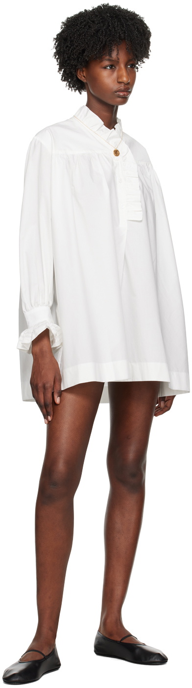 Cawley White Olive Mini Dress Cawley