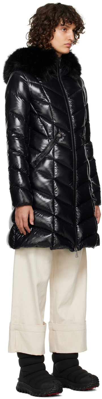 Moncler Black Fulmarus Long Down Jacket Moncler