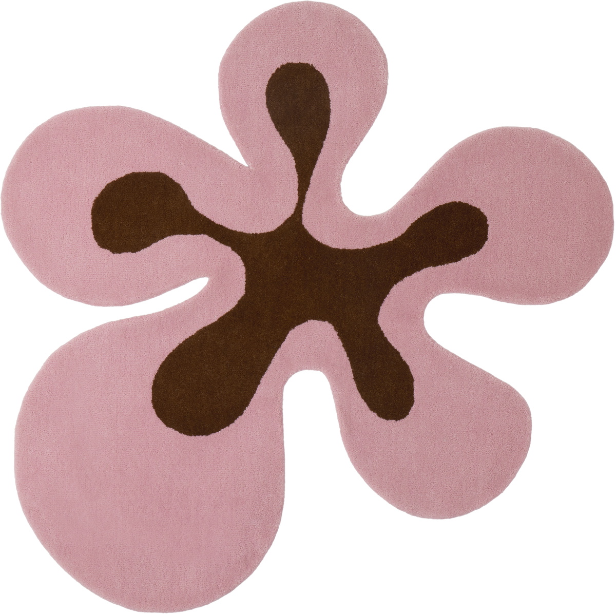 Rashelle SSENSE Exclusive Pink & Brown Groovy Flubber Rug Rashelle
