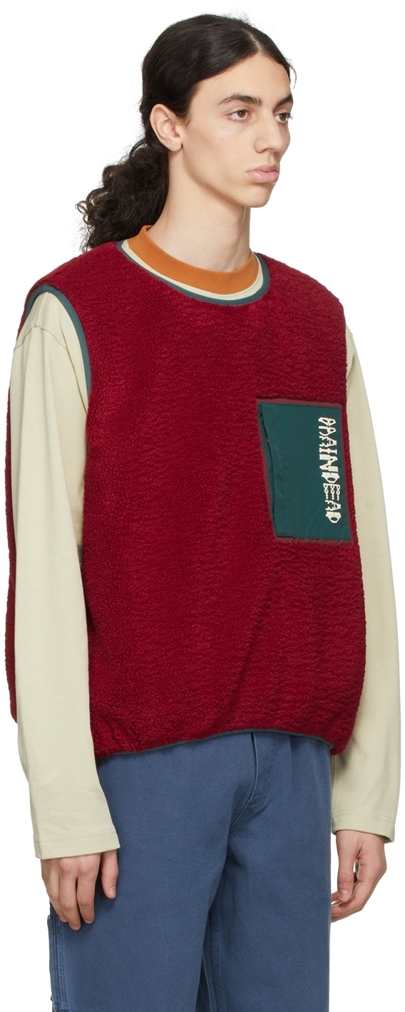 Brain Dead Red Ghost Vest Brain Dead
