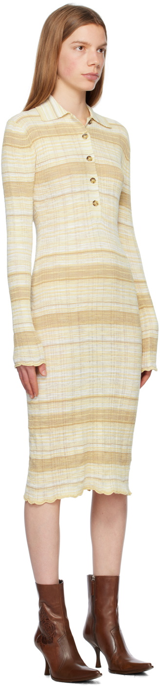 Acne Studios SSENSE Exclusive Beige Midi Dress Acne Studios