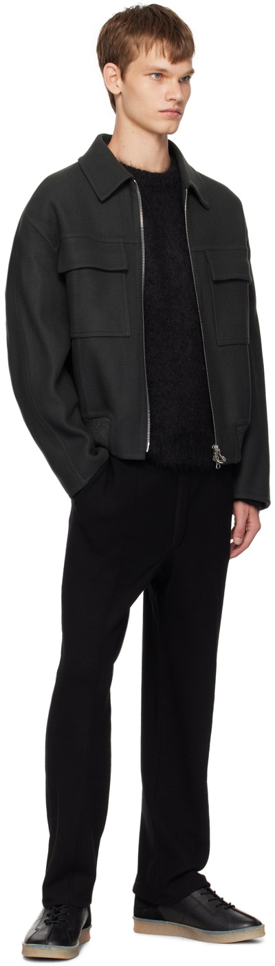 Solid Homme Gray Zip-Up Jacket Solid Homme