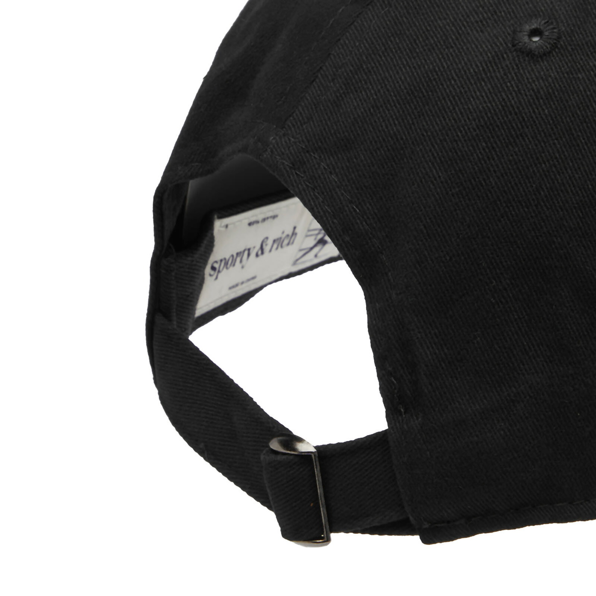 Sporty & Rich Men's California Embroidered Cap in Faded Black/Gold ...