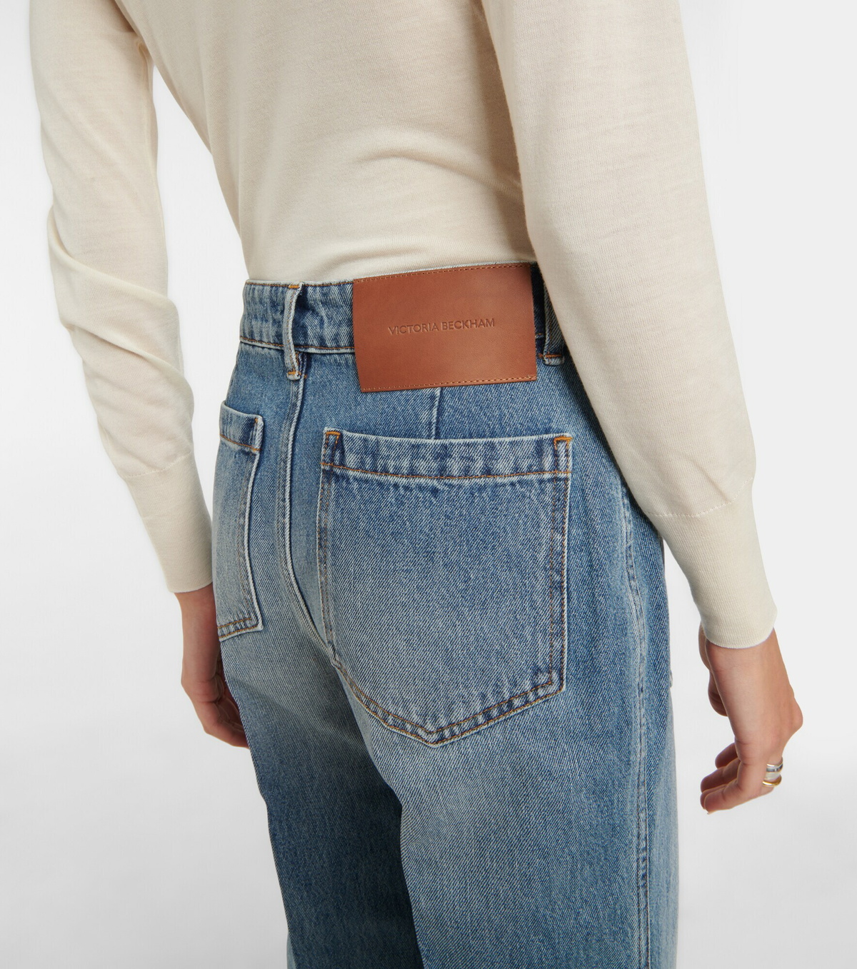 Victoria Beckham - High-rise wide-leg jeans Victoria Beckham