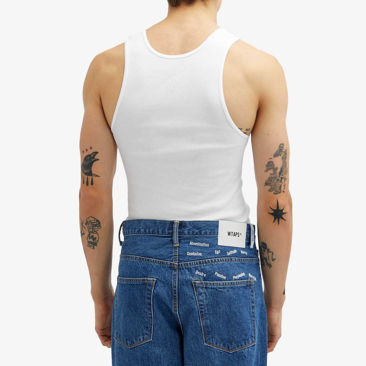 WTAPS Men's 02 Skivvies 3-Pack Vest in White WTAPS
