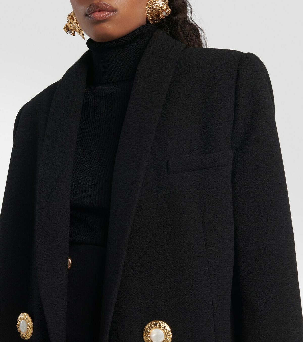 Balmain Embellished virgin wool jacket Balmain