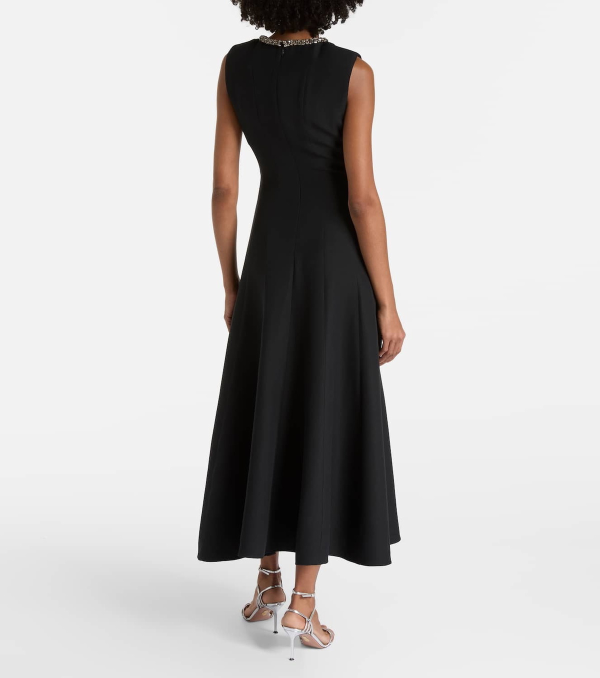 Roland Mouret Embellished wool and silk midi dress Roland Mouret