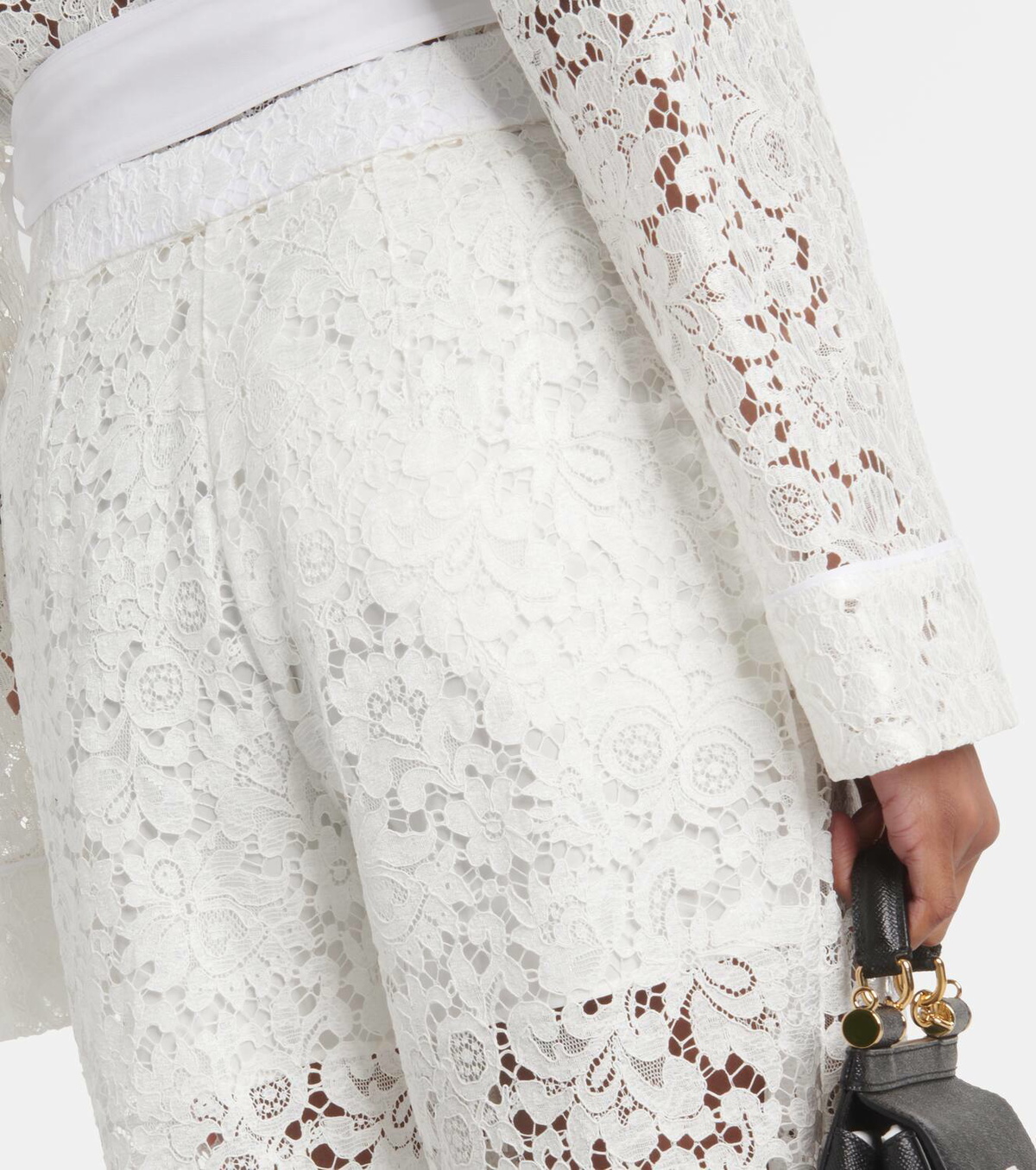 Dolce&Gabbana High-rise lace flared pants Dolce & Gabbana