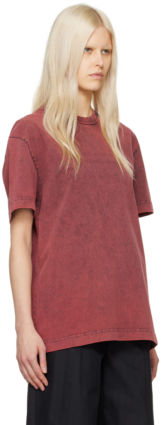 Alexander Wang Red Embossed T-Shirt Alexander Wang