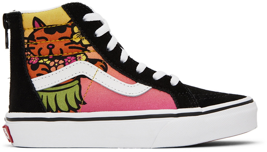 Vans Kids Black Sk8-Hi Zip Little Kids Sneakers Vans