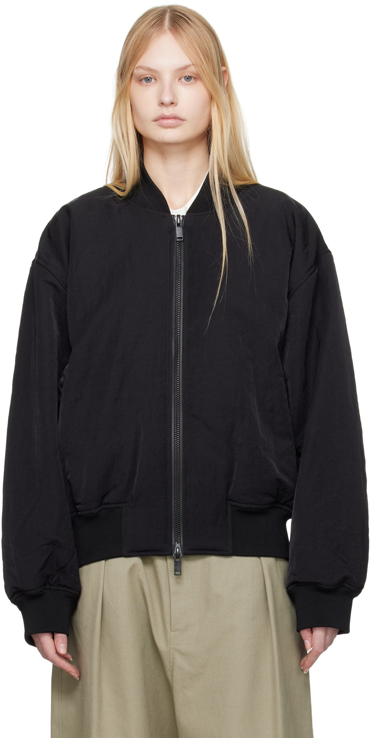 Studio Nicholson Black Blade Bomber Jacket Studio Nicholson