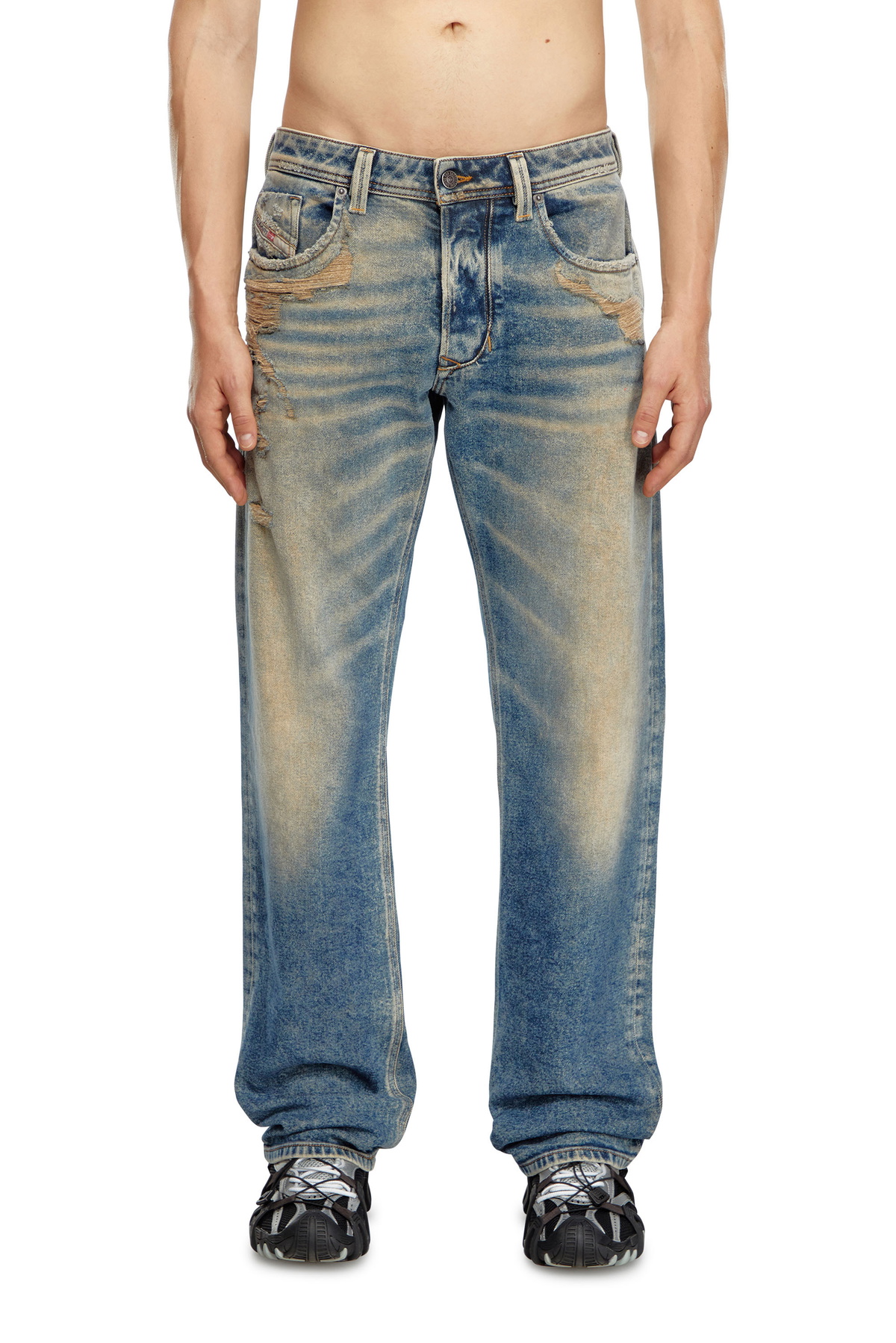 Diesel Regular Jeans - 1985 Larkee - Jeans Mens in Blue Diesel