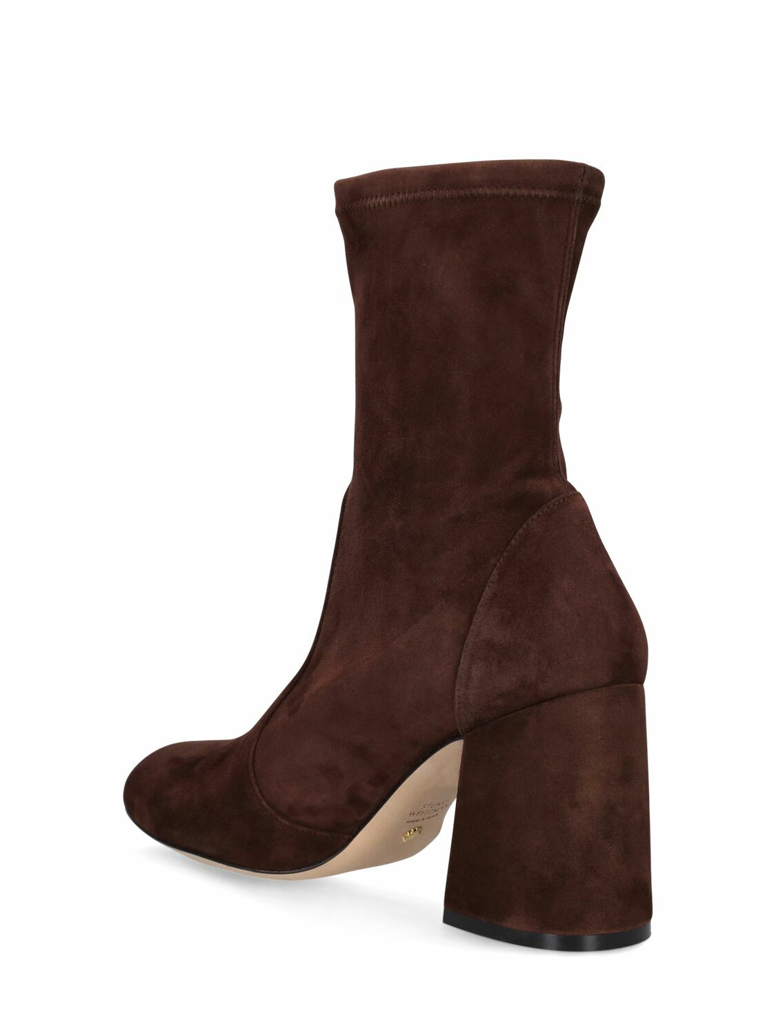 STUART WEITZMAN - 85mm Flareblock Suede Ankle Boots Stuart Weitzman