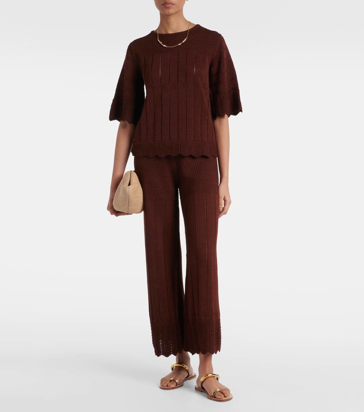 Eres Rêverie open-knit cotton-blend top ERES