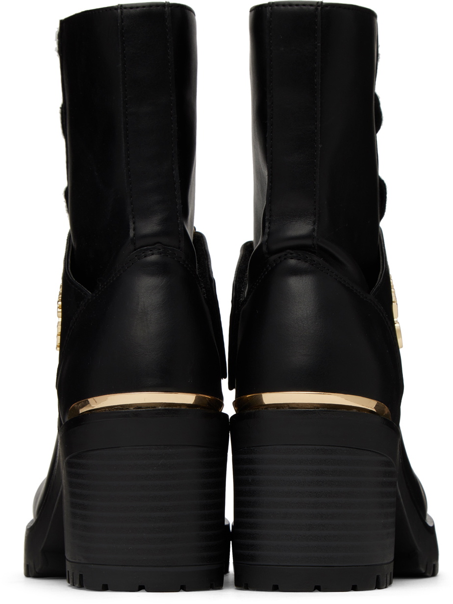 Versace Jeans Couture Black Mia Ankle Boots Versace
