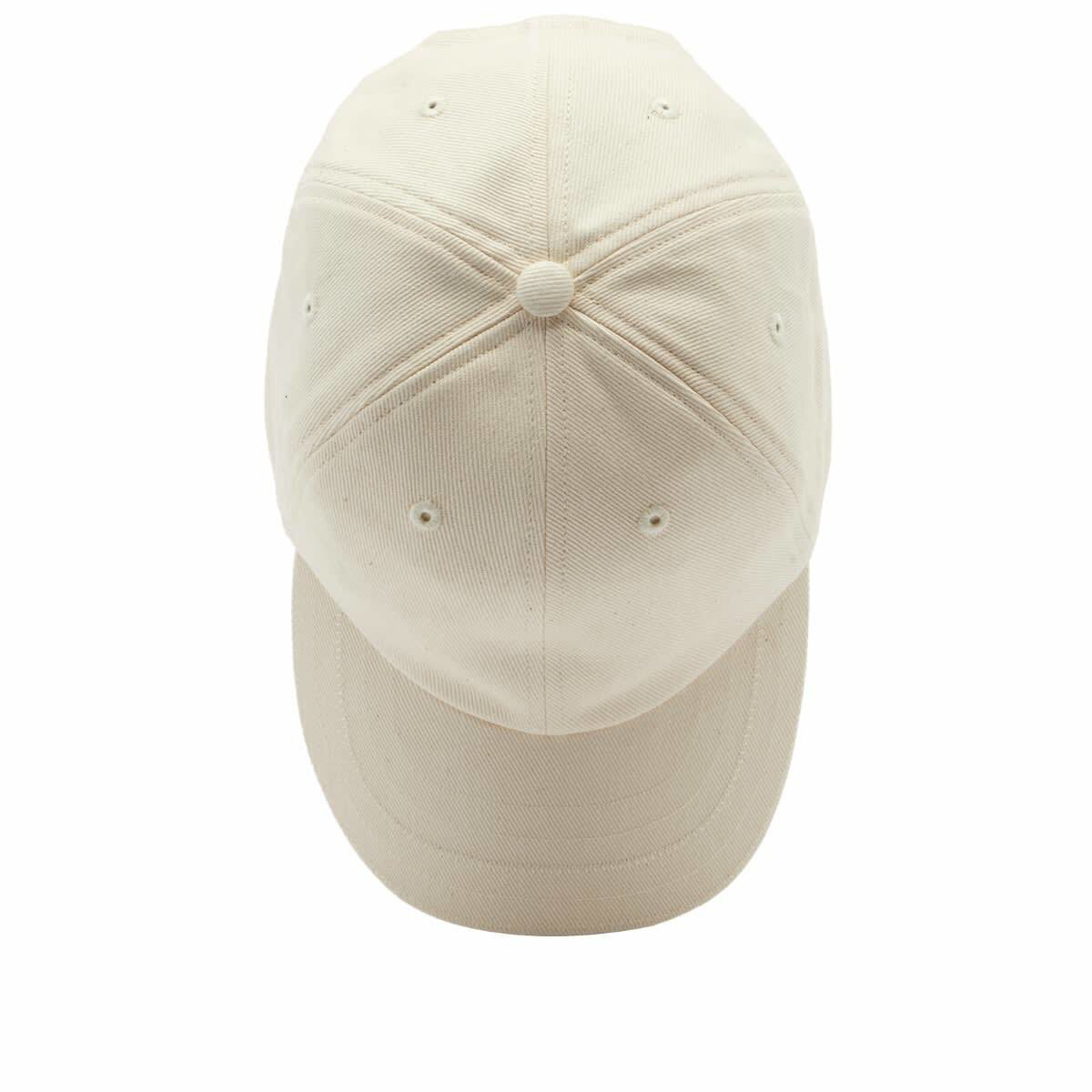 Jacquemus Men's Script Logo Cap in Off-White Jacquemus