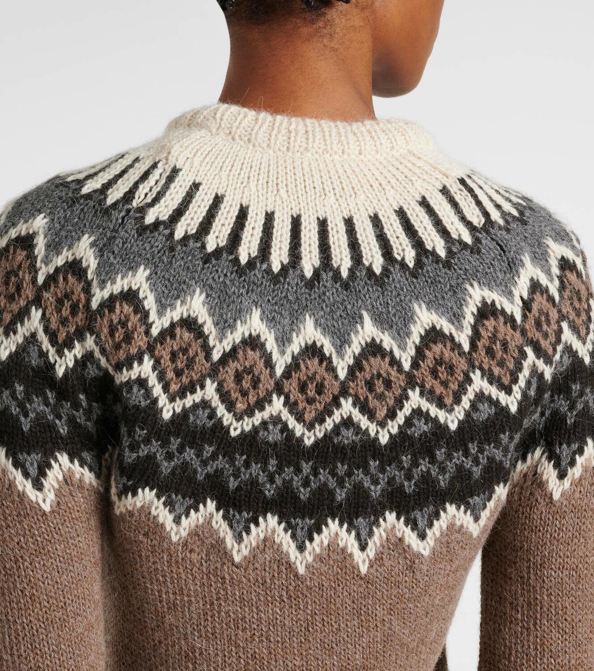 Chloé Fair Isle wool and cashmere sweater Chloe