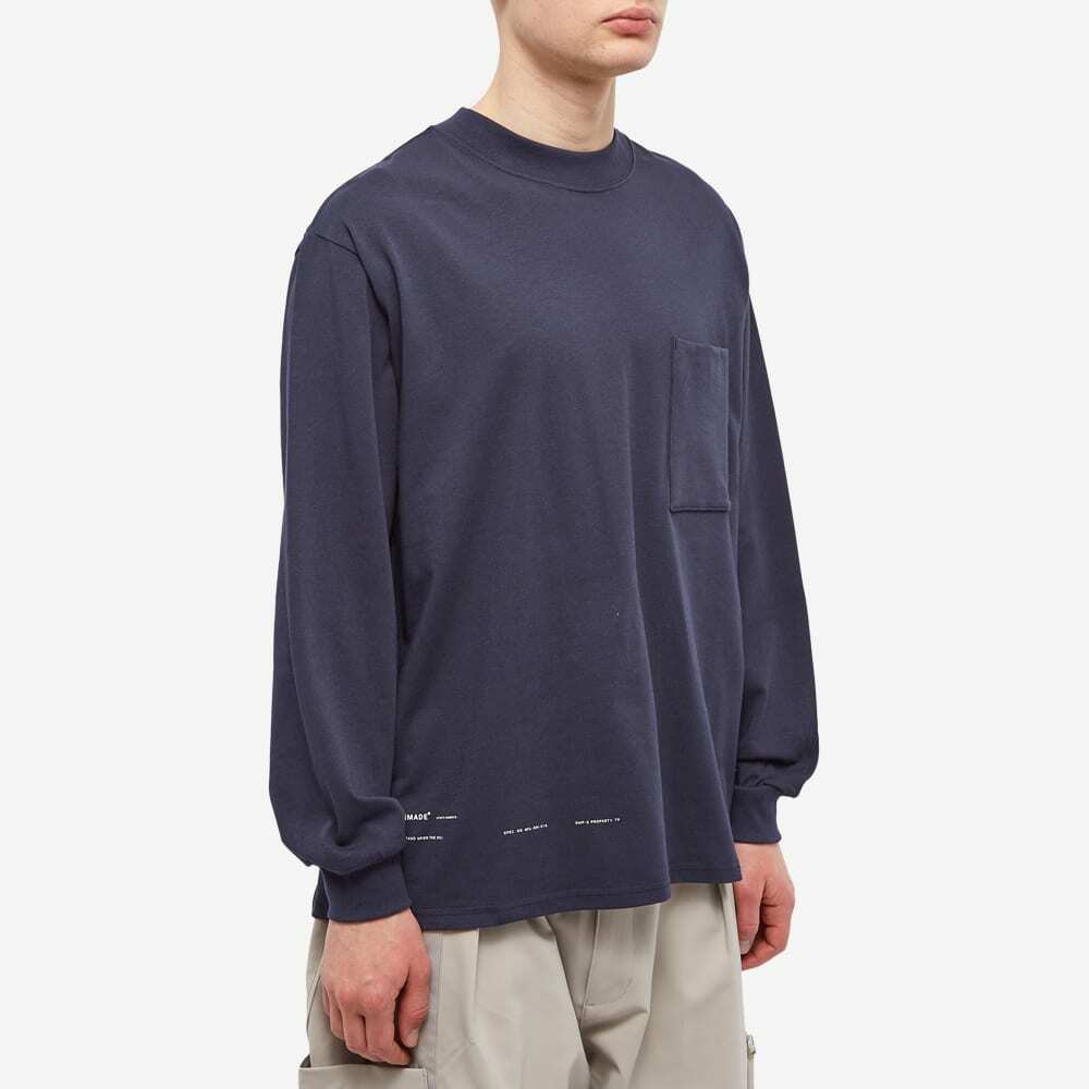 GOOPiMADE Men's VI-GT0 Check Box Graphic T-Shirt in Navy GOOPiMADE