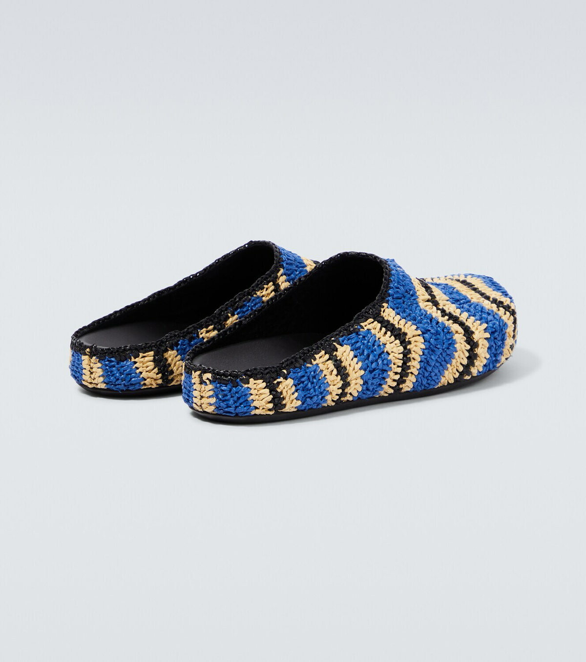 Marni x No Vacancy Inn raffia-effect slippers Marni