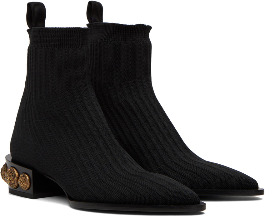 Balmain Black Coin Boots Balmain