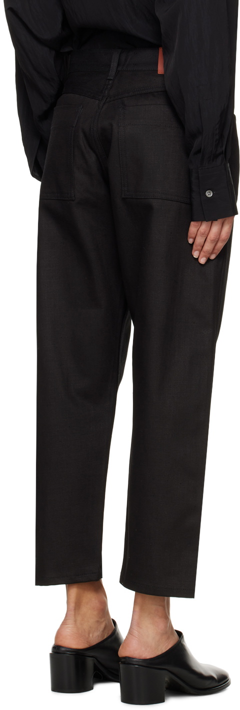 Studio Nicholson Black Straight Leg Jeans Studio Nicholson