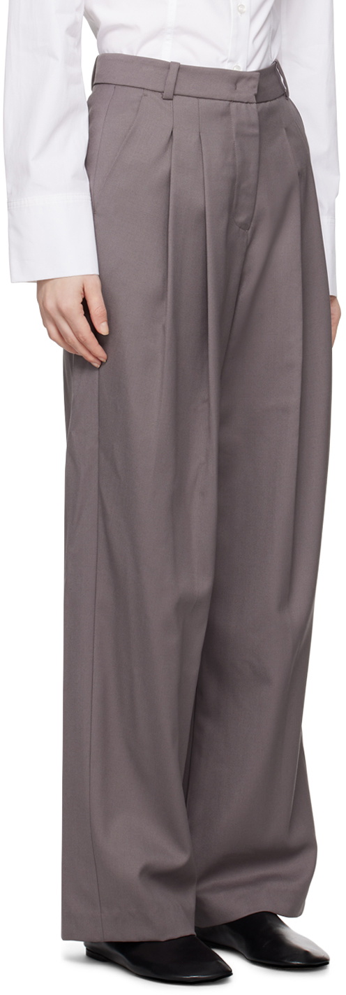 LOW CLASSIC Purple Basic Trousers Low Classic
