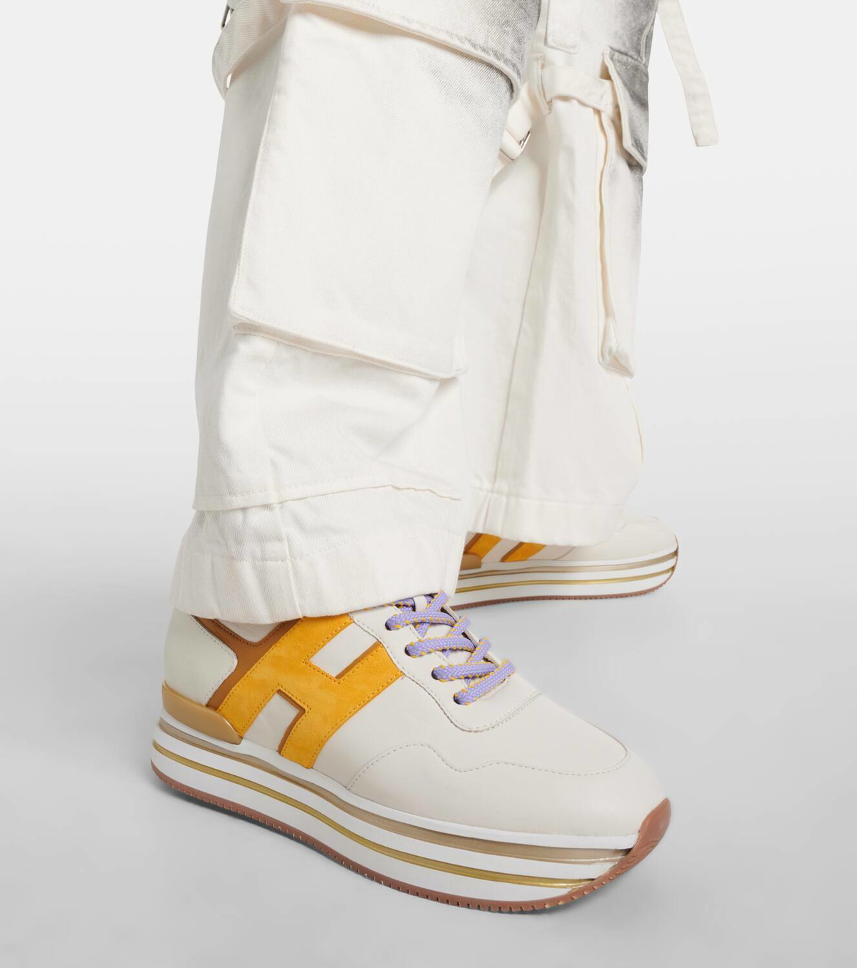 Hogan Midi H222 leather sneakers Hogan