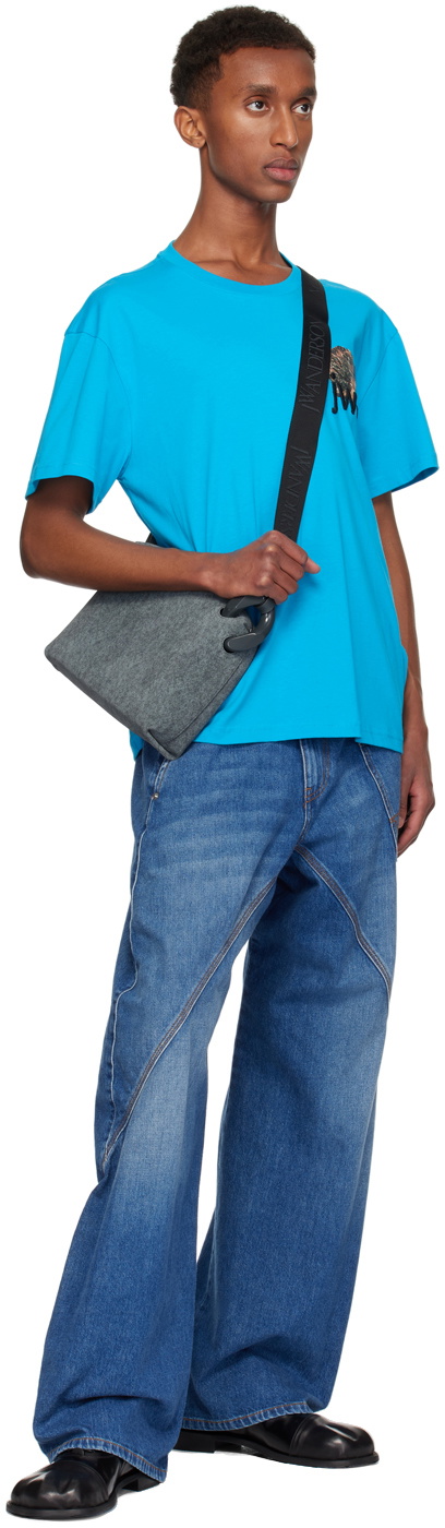 JW Anderson White 'JWA' Logo Hedgehog T-shirt JW Anderson