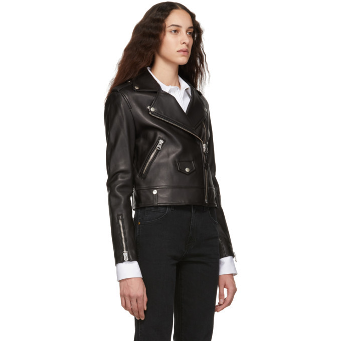 Mackage Black Leather Baya Jacket Mackage