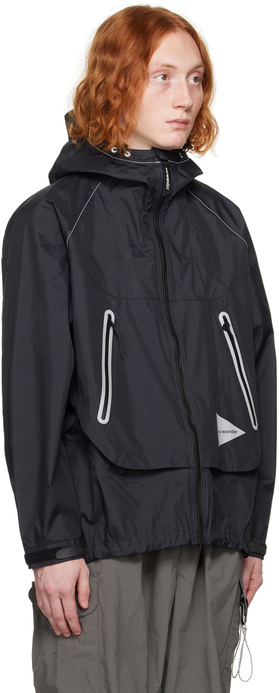 and wander Navy Waterproof Jacket and Wander