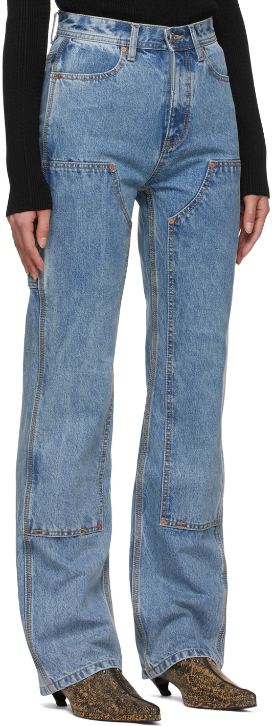 Andersson Bell SSENSE Exclusive Blue Jade Jeans Andersson Bell