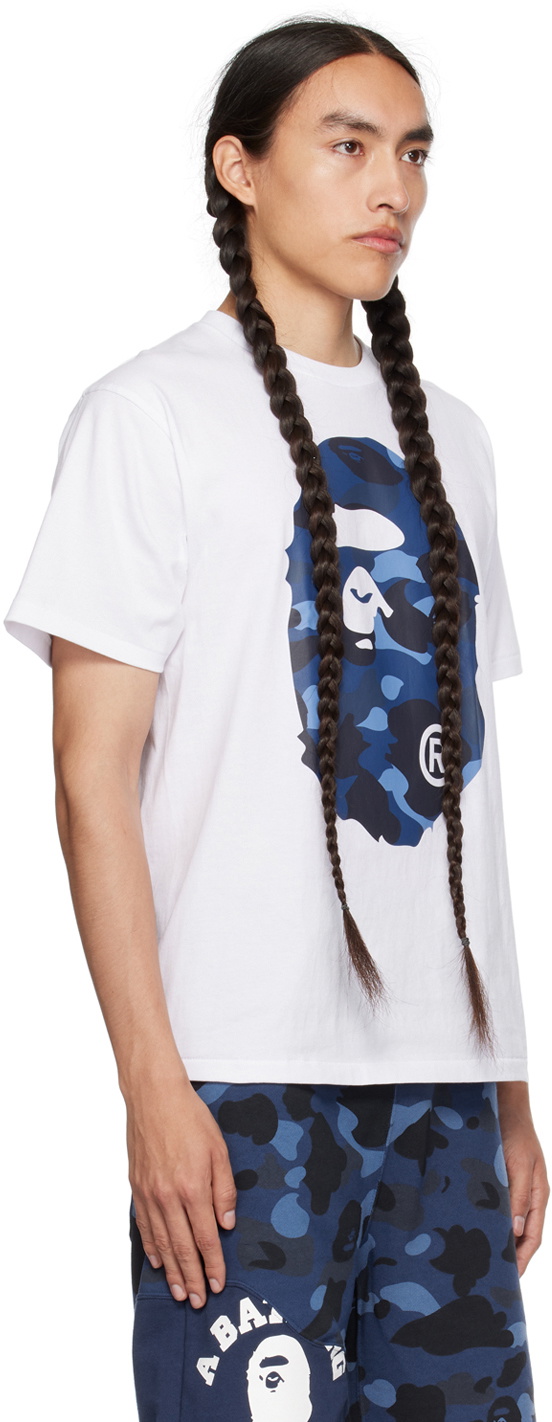 BAPE White 1st Camo Big Ape Head T-Shirt A Bathing Ape