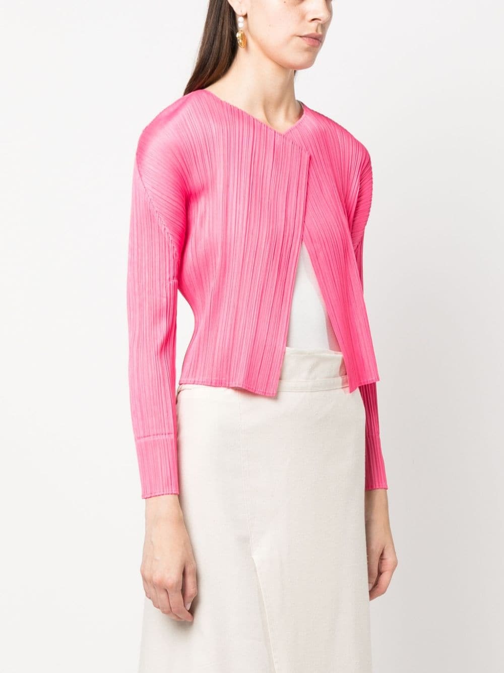 PLEATS PLEASE ISSEY MIYAKE - Pleated Open Cardigan Pleats Please Issey ...