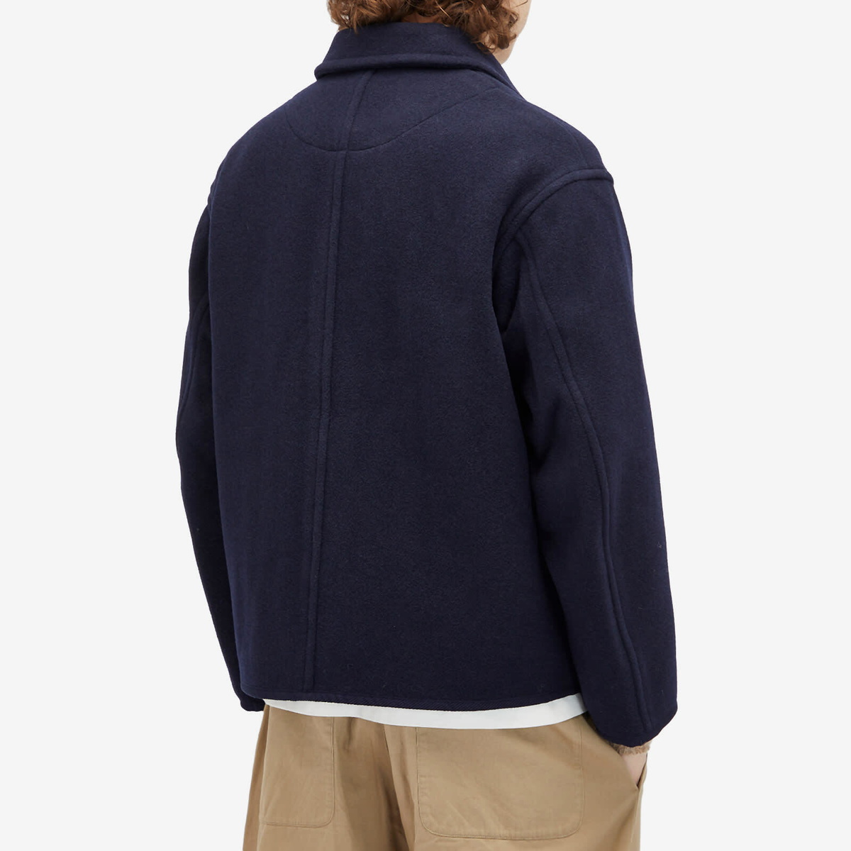 Danton Men's Wool Short Coat in Navy Danton