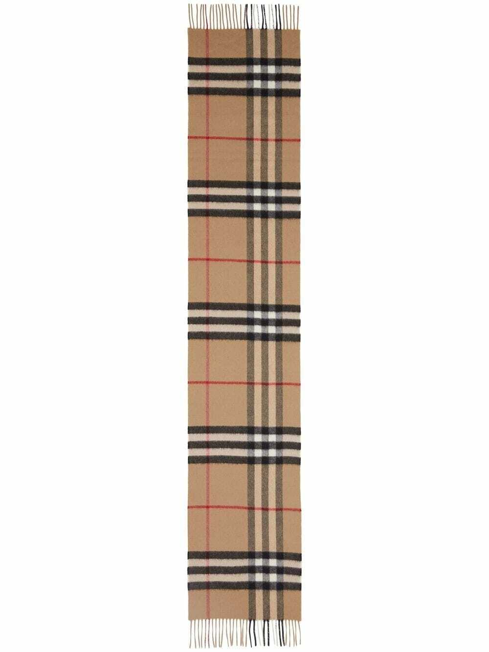 BURBERRY - Giant Check Cashmere Scarf Burberry