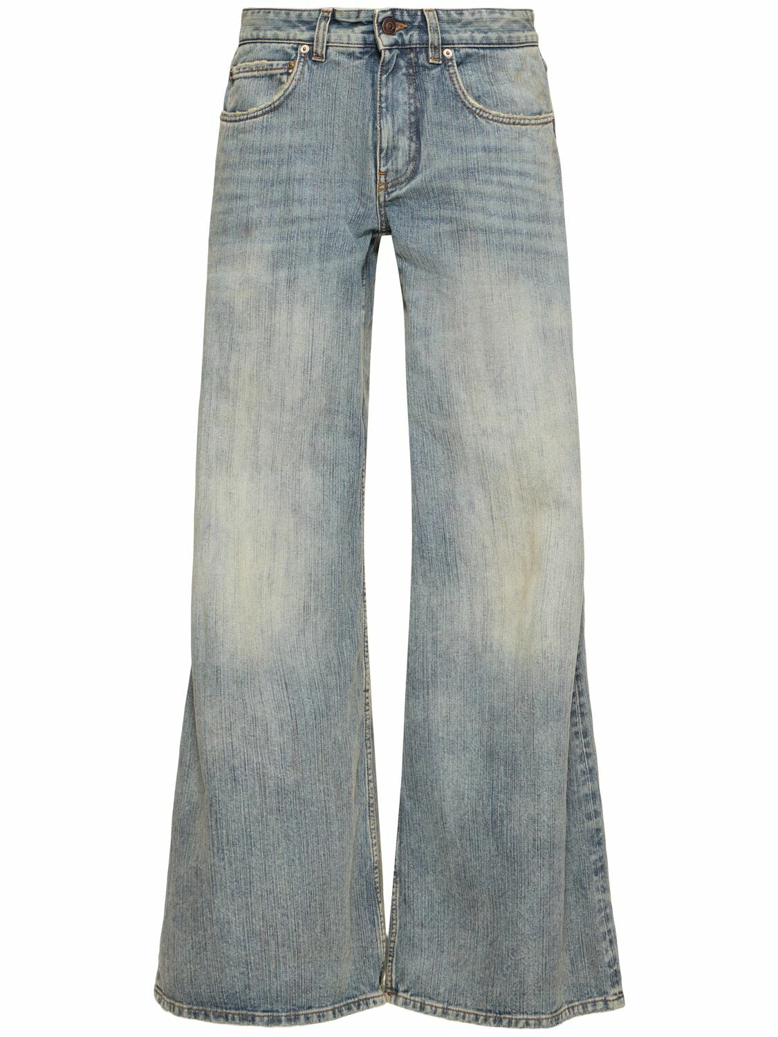 BALENCIAGA Stained Low Waist Baggy Jeans Balenciaga