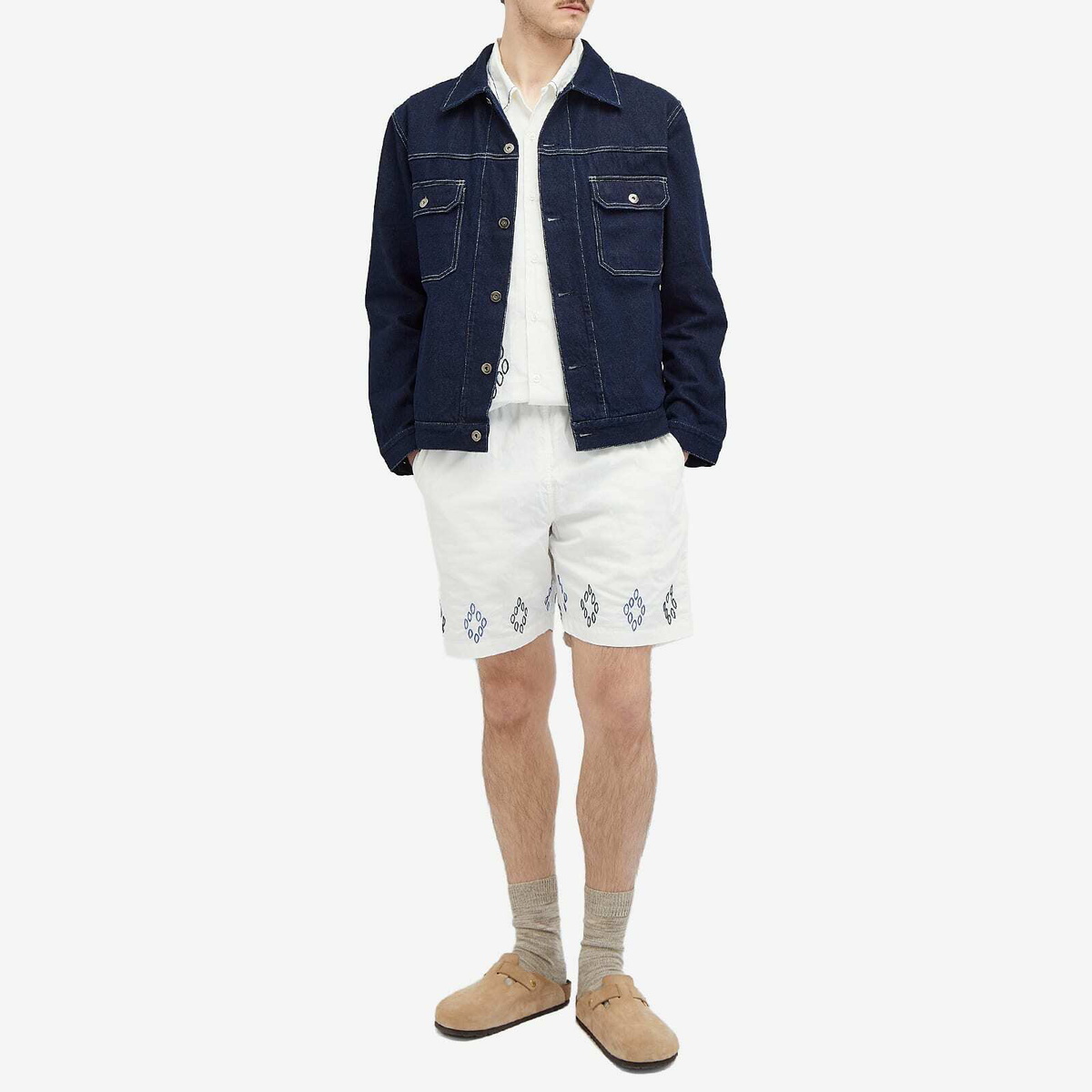 Universal Works Men's Denim Trucker Jacket in Indigo Universal Works