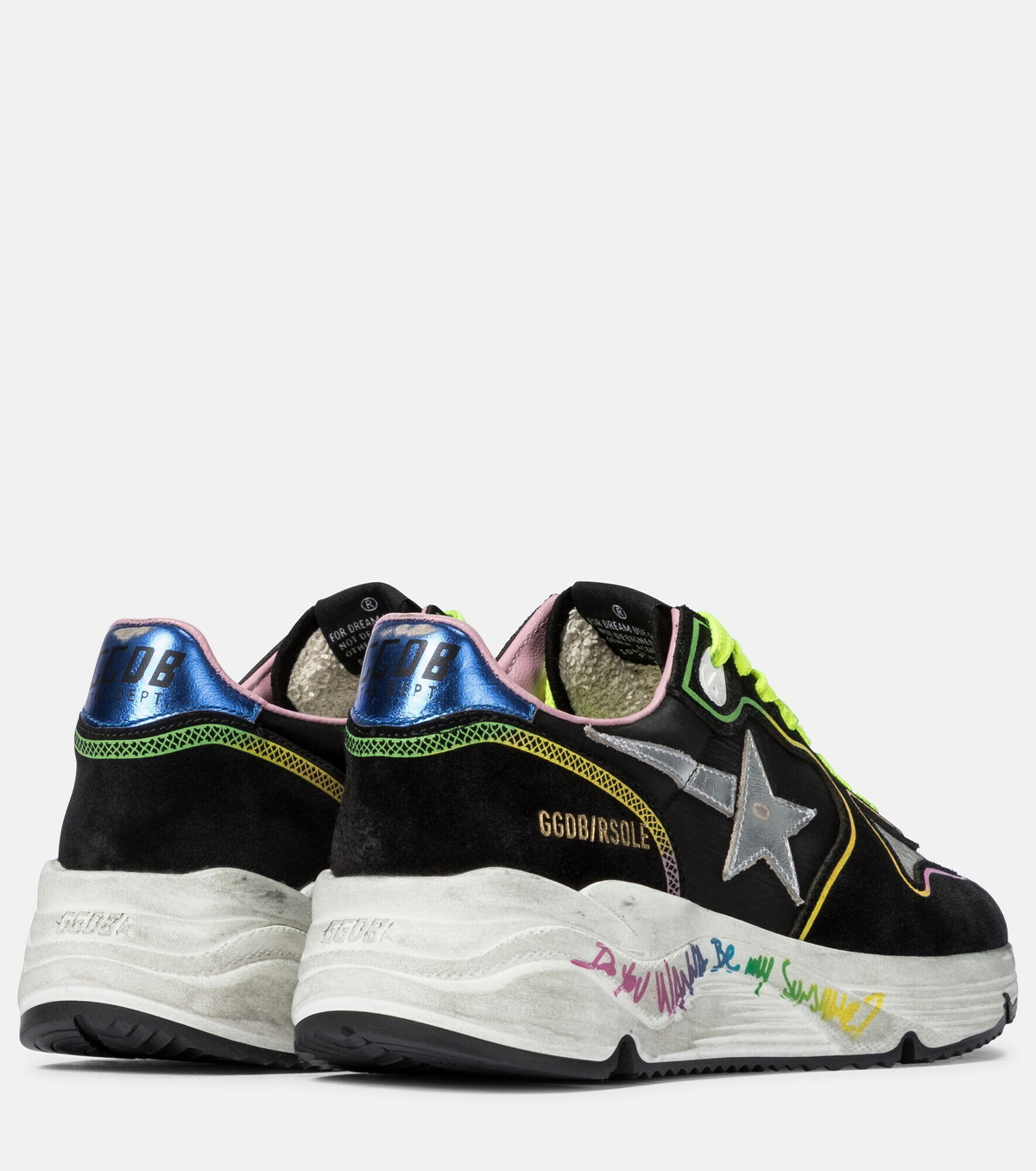 Golden Goose - Running Sole suede and leather sneakers Golden Goose ...