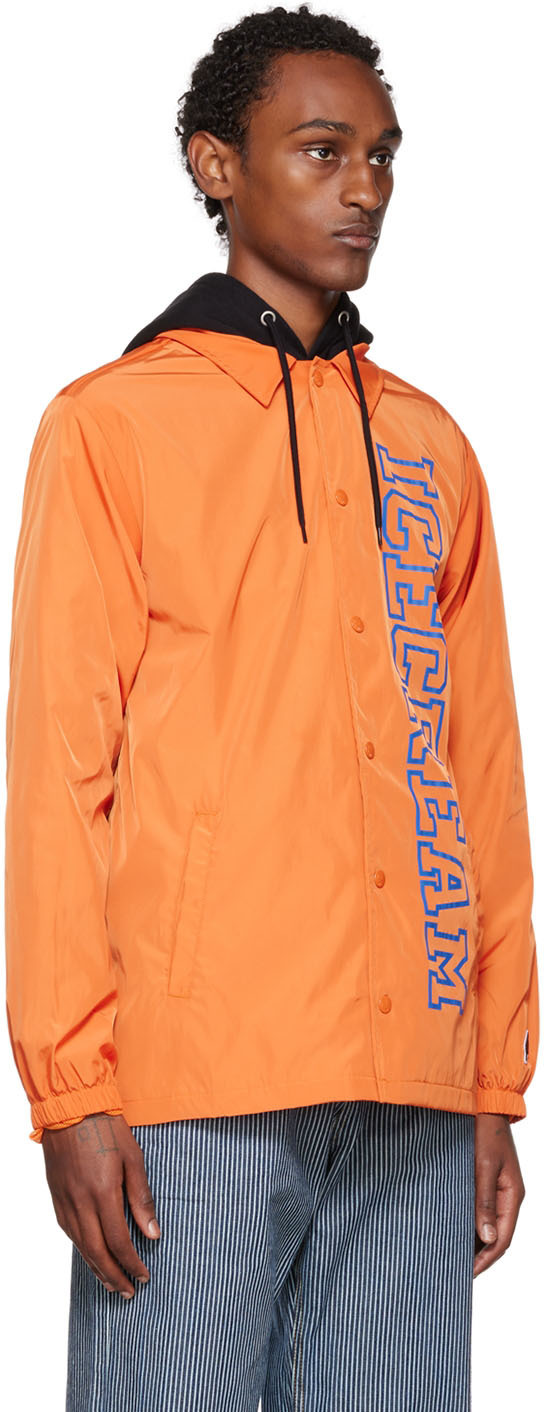 ICECREAM Orange College Coach Jacket ICECREAM
